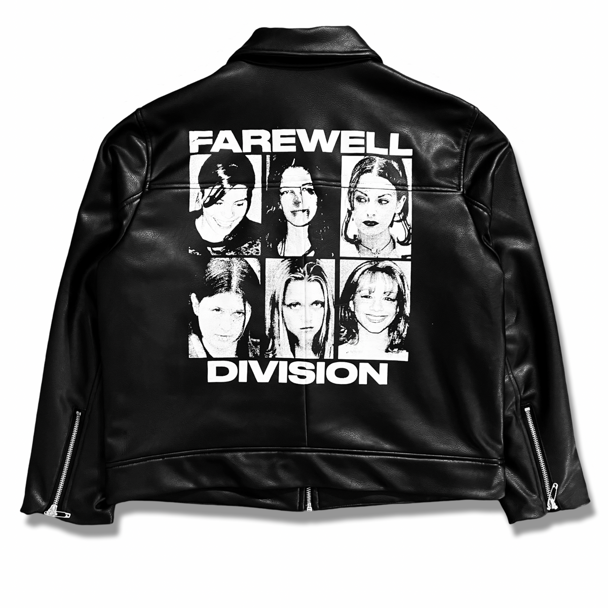 VEGAN LEATHER ZIP FRONT JACKET 1/1 – THE FAREWELL DIVISION